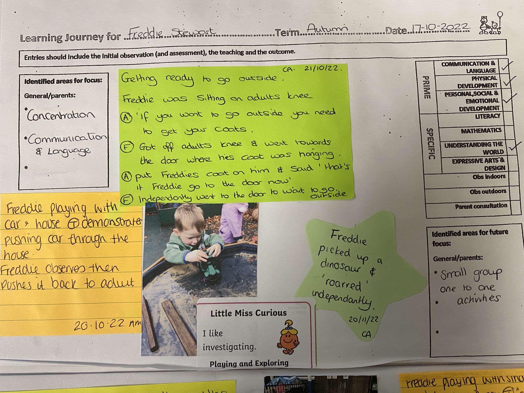 Tom Thumb Nursery - Learning Journey